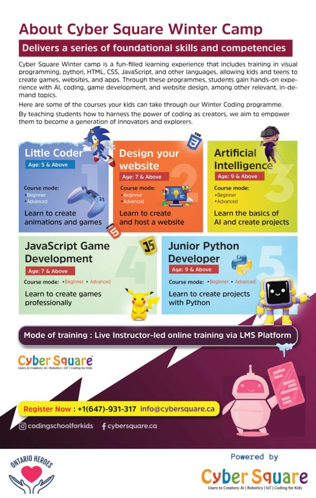 Free Coding Workshop For Children Announced! – Ontario Heroes Health ...