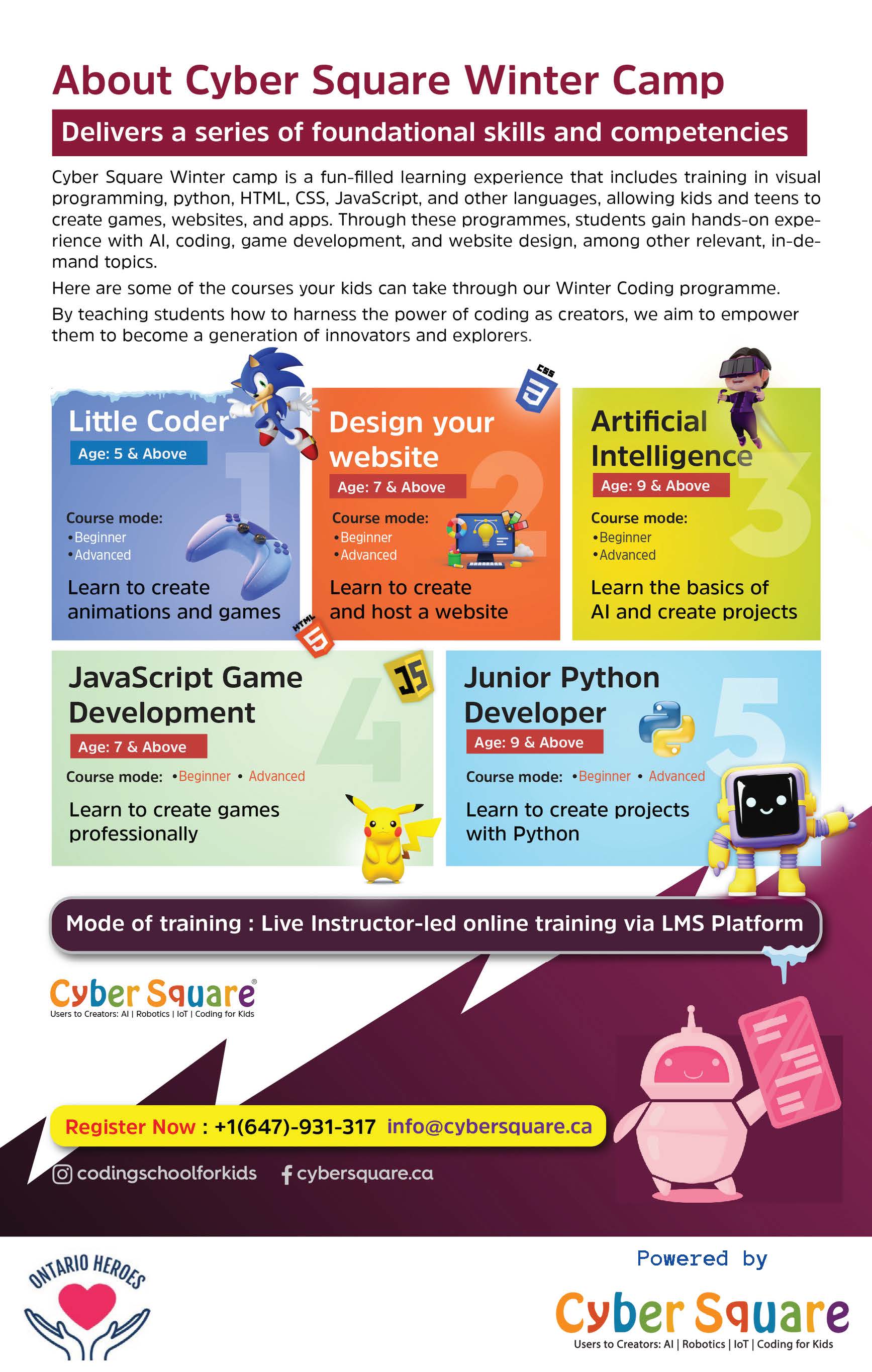 Free Coding Workshop For Children Announced! – Ontario Heroes Health ...